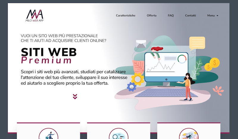 Realizzazione Siti Web Premium - Milo Web App